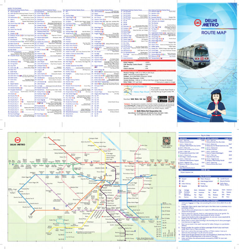 Downloadable Delhi Metro Map PDF 1 | PDF