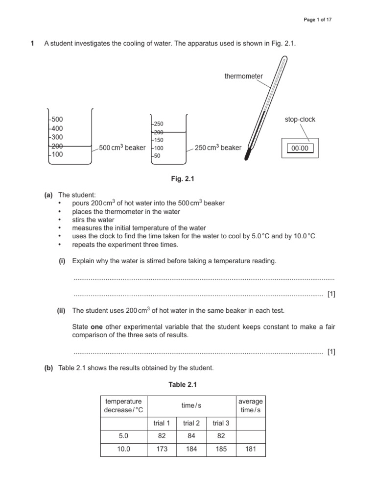 Practice Question P4 For OII | PDF | Thermal Insulation | Temperature