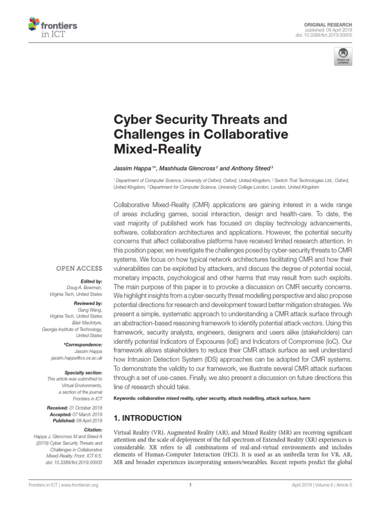 Cyber Security Threats and Challenges in CMR | PDF | Computer Security ...