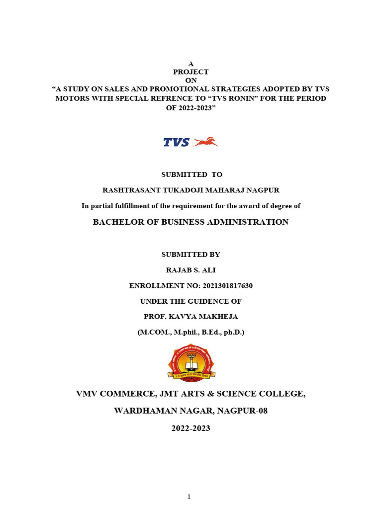 Bba Final Project | PDF | Sampling (Statistics) | Methodology