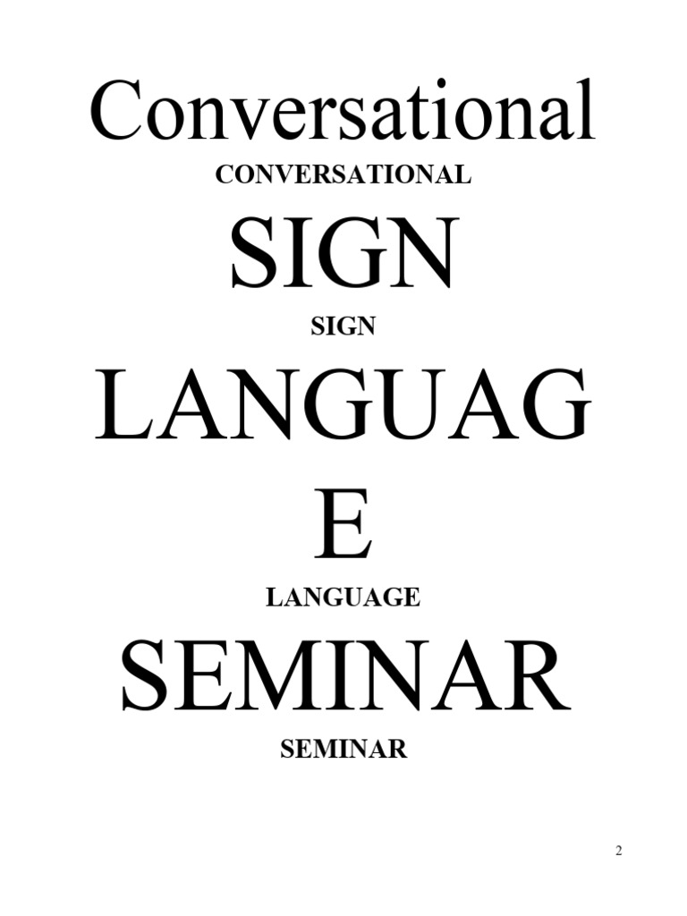 Deaf Sensitivity Training TESDA Handouts | PDF | Sign Language ...