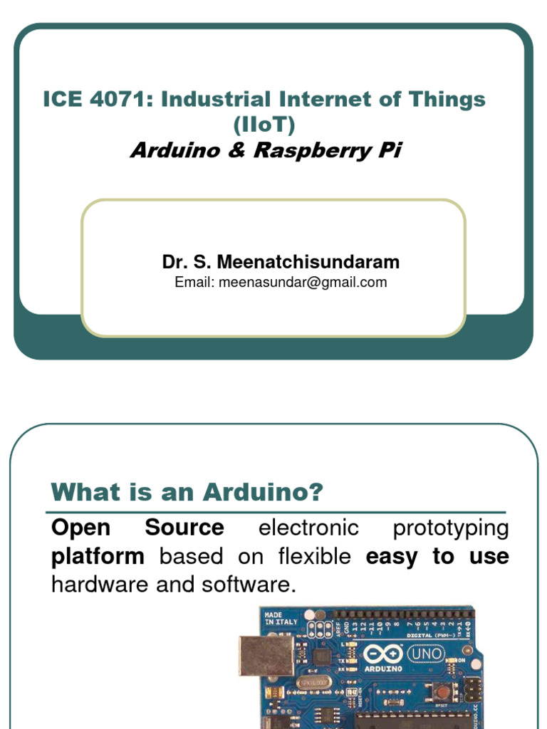 Arduino & RPi | PDF | Arduino | Analog To Digital Converter
