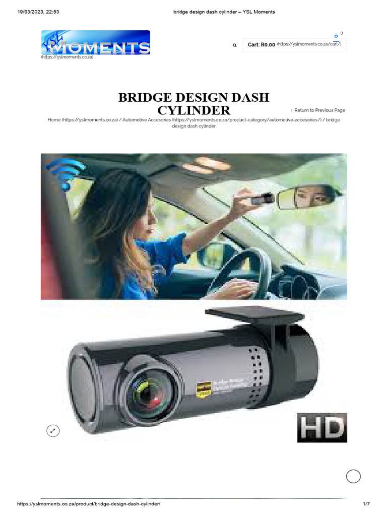 Bridge Design Dash Cylinder DASH CAM - YSL Moments | PDF | Android (Operating System) | I Phone