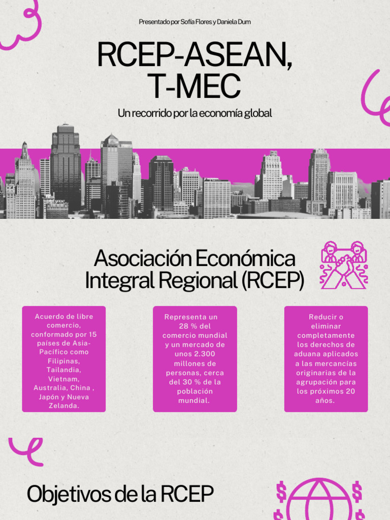Presentación Comercio Internacional. RCEP-ASEAN Y T-MEC. DUM Y FLORES | PDF | Tratado de Libre ...