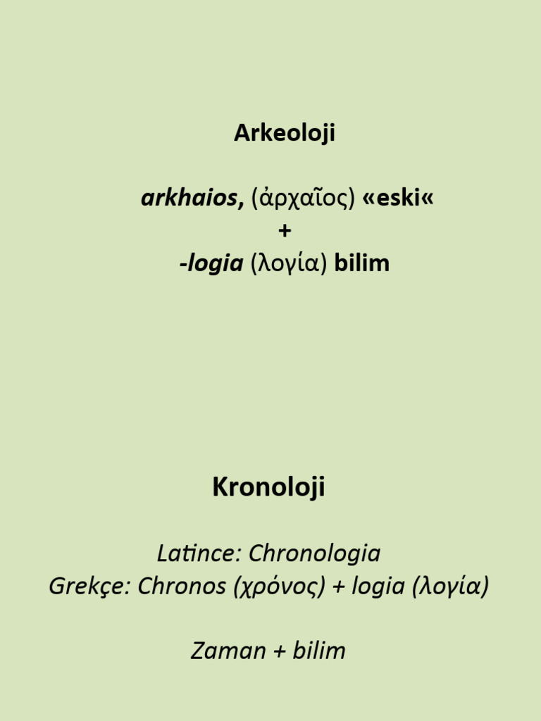 Kronoloji_ders I | PDF