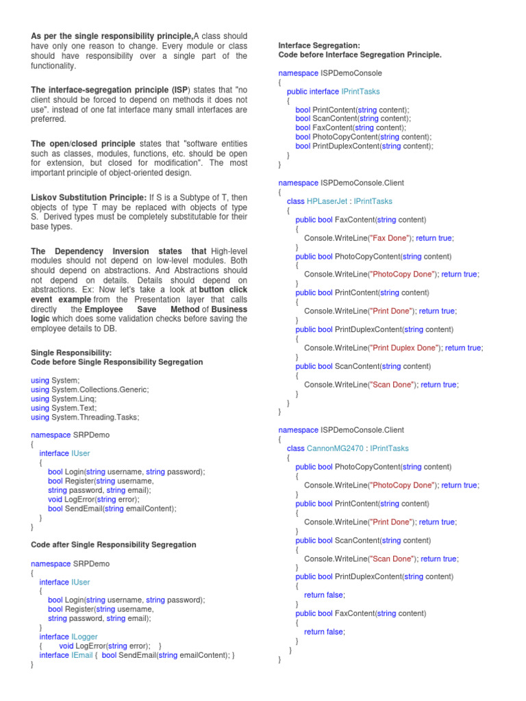 SOLID | PDF | Models Of Computation | Computer Programming