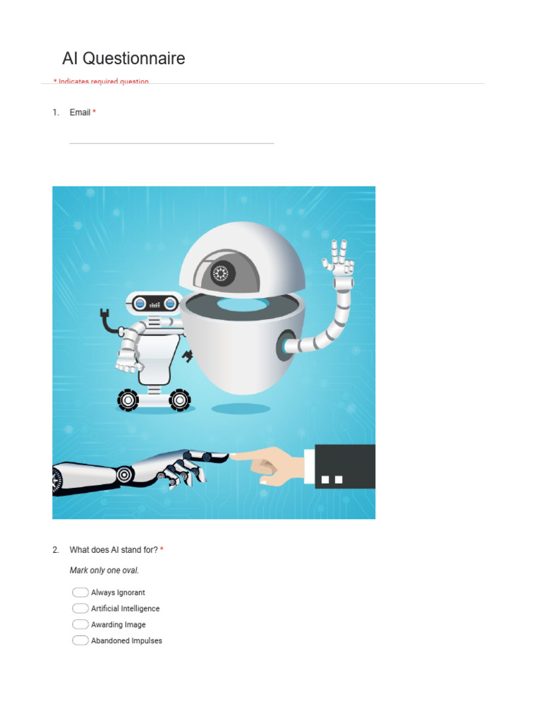 ai questionnaire - google forms | PDF