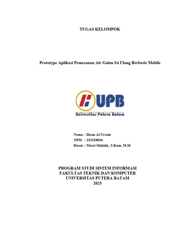 Prototype Aplikasi Pemesanan Air Galon Isi Ulang Berbasis Mobile ... Prototype Aplikasi Pemesanan Air Galon Isi Ulang Berbasis Mobile ...
