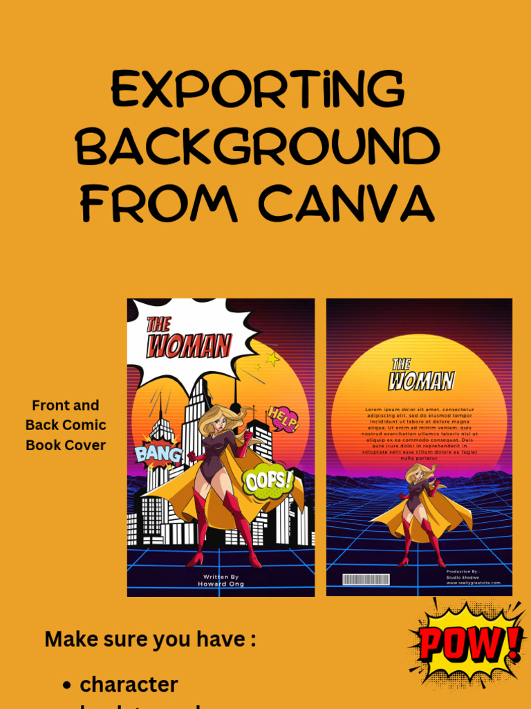 Comic Book Cover Design Guide | PDF | Games & Activities