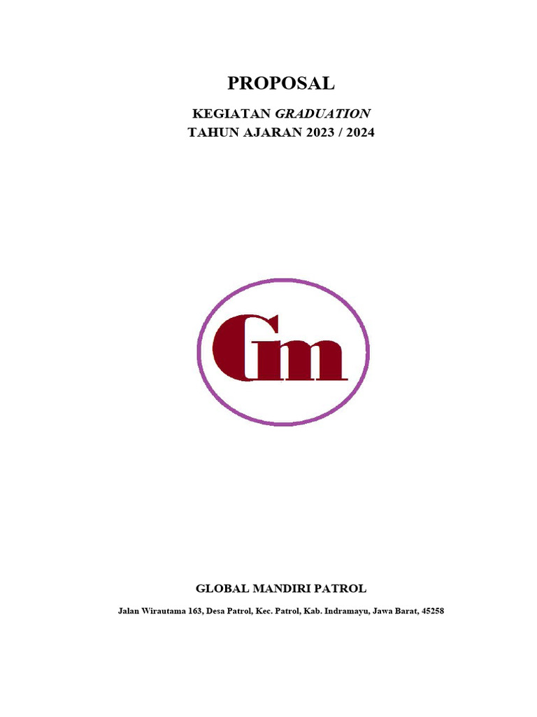 PROPOSAL Graduation 2023 2024 | PDF