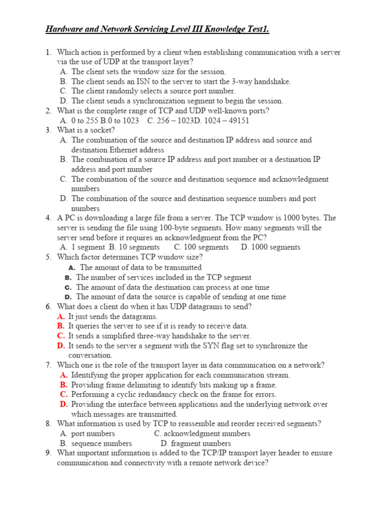 coc try1 | PDF | Transmission Control Protocol | Computer Network