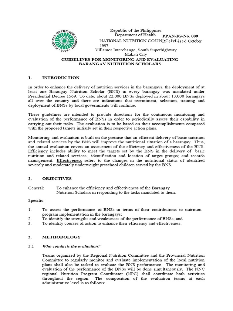 Bns Accomplishment Report | PDF | Evaluation | Human Nutrition