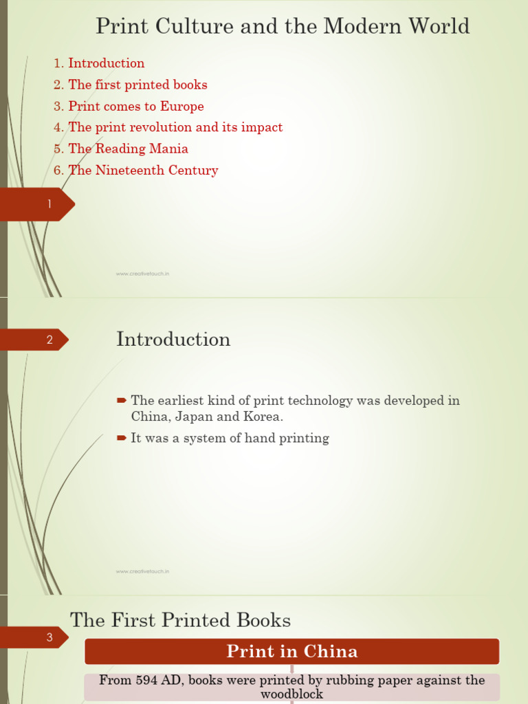 Print 1 | PDF | Books | Printing Press