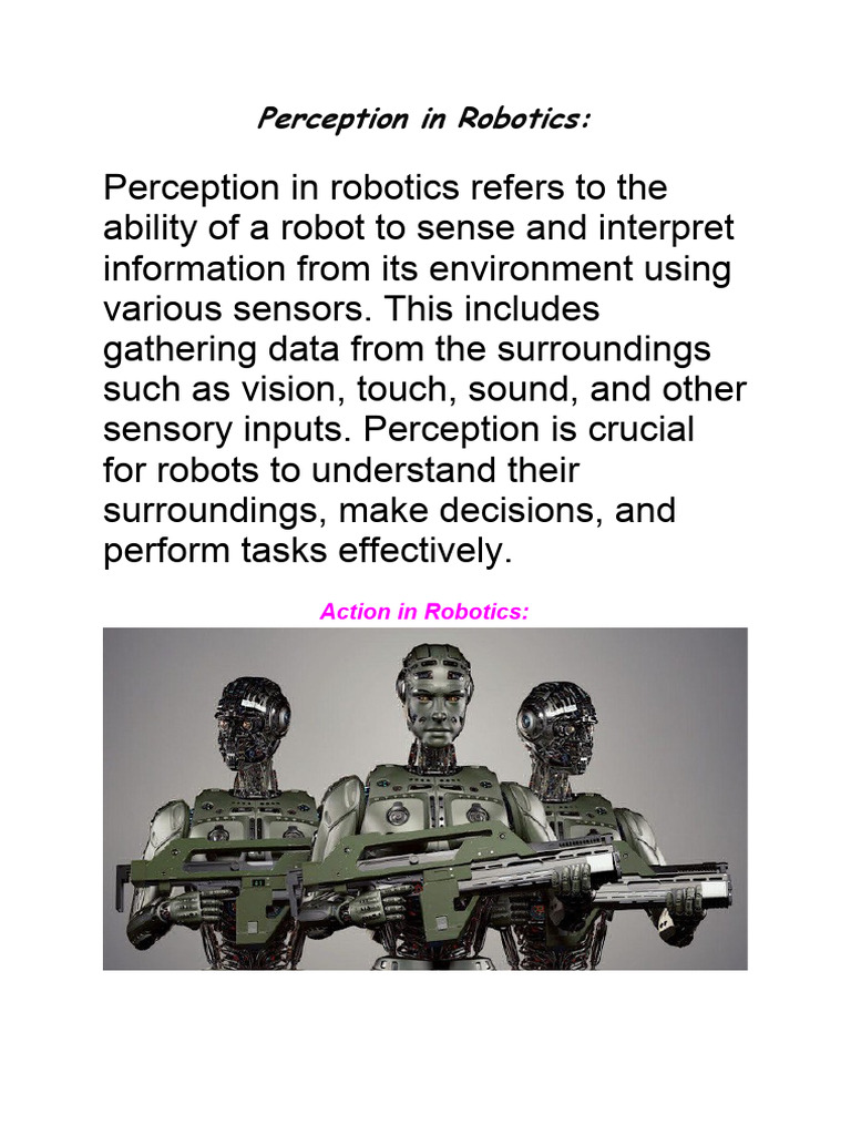 Report On Robotics | PDF | Robotics | Artificial Intelligence