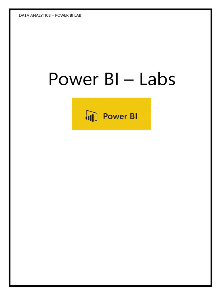 DA - Lab Manual - PowerBI | PDF | Table (Database) | Microsoft Sql Server
