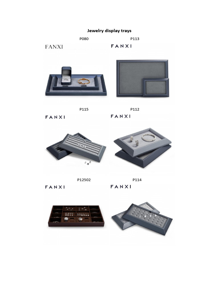 FANXI Jewelry Trays and Case | PDF