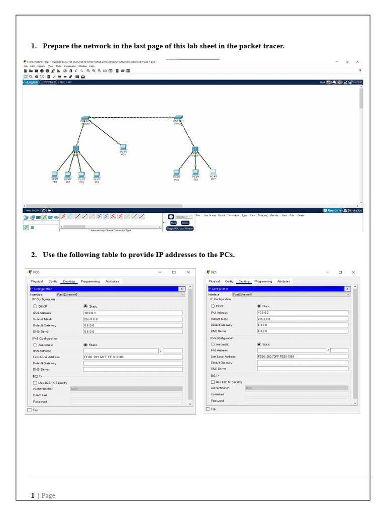Lab 4 Report | PDF | Network Switch | Computing