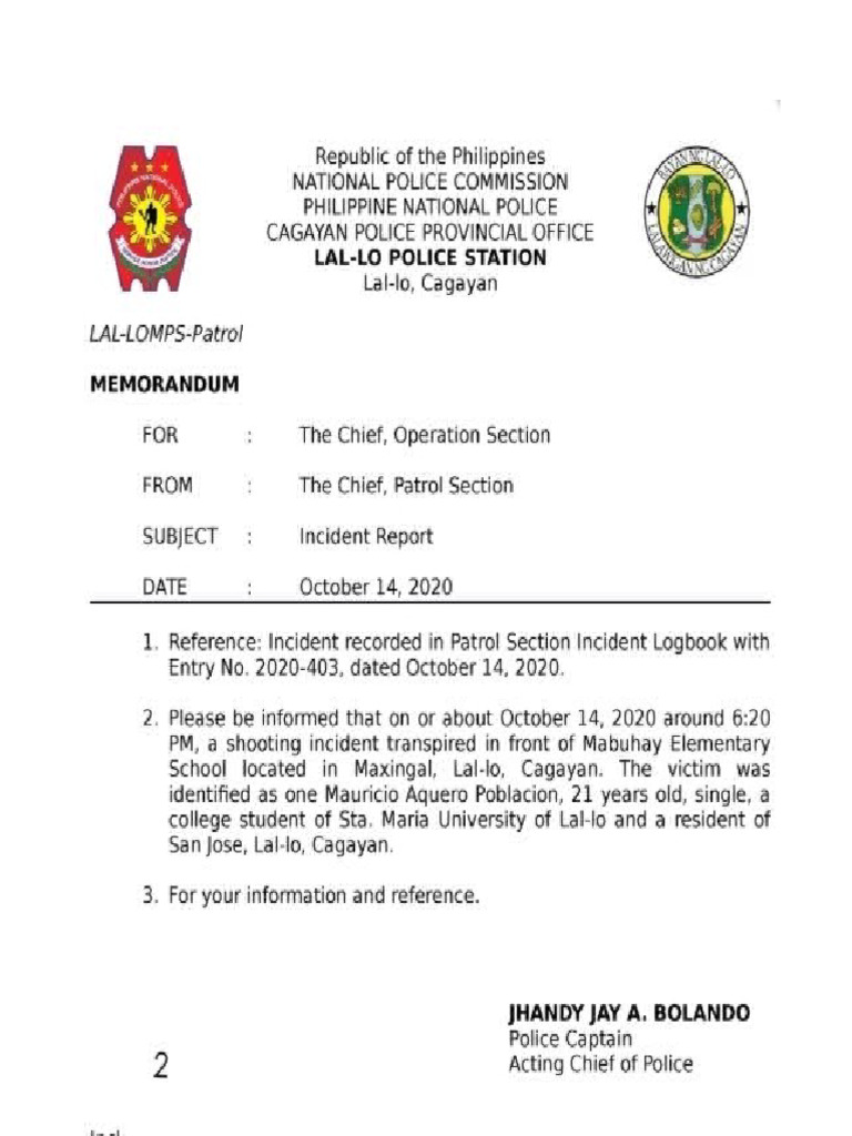 Spot Report | PDF
