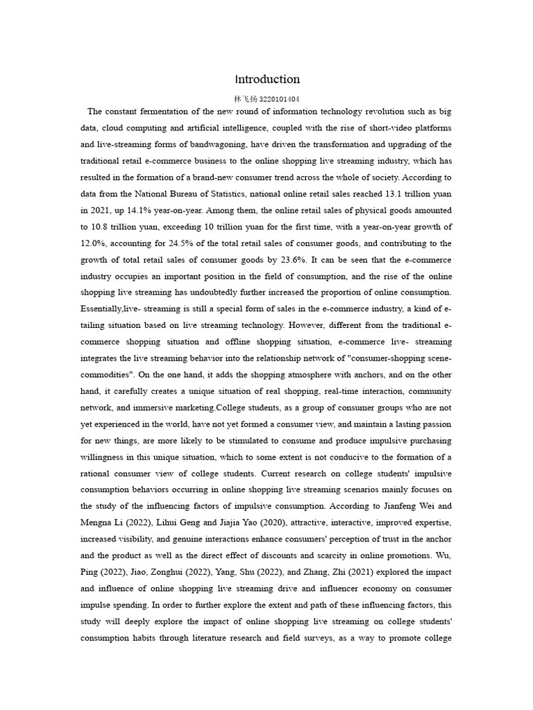 G2 introduction 林飞扬 | PDF | E Commerce | Retail