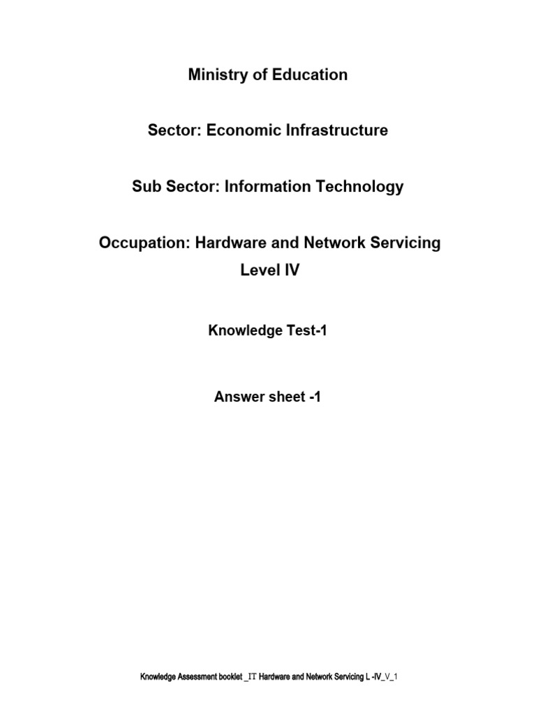 Ans Key | PDF | Computer Network | Network Switch