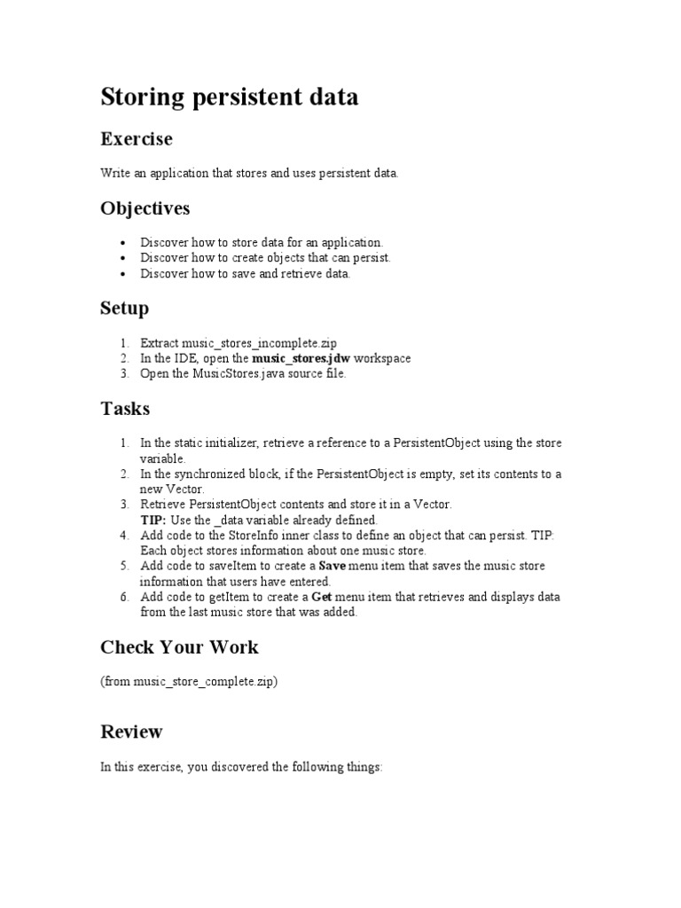 Persistent Data for Developers | PDF