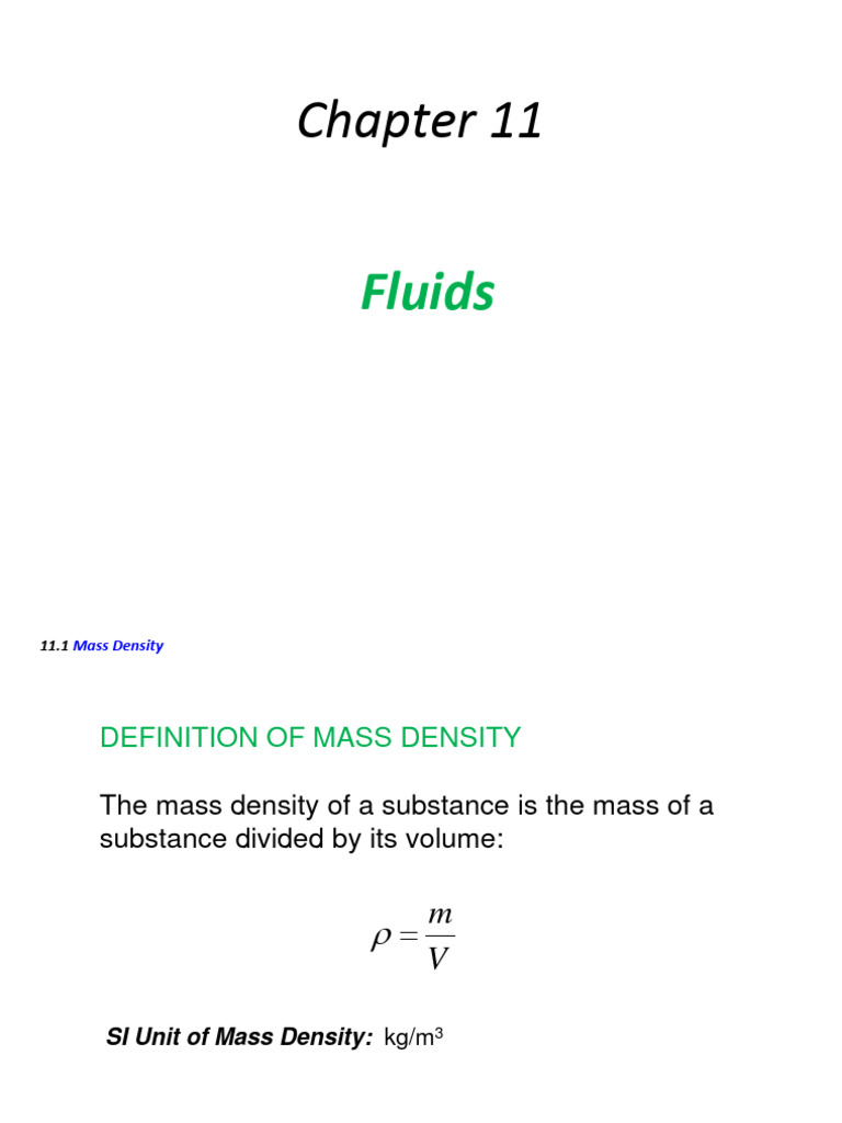 Fluids | PDF | Pressure | Buoyancy