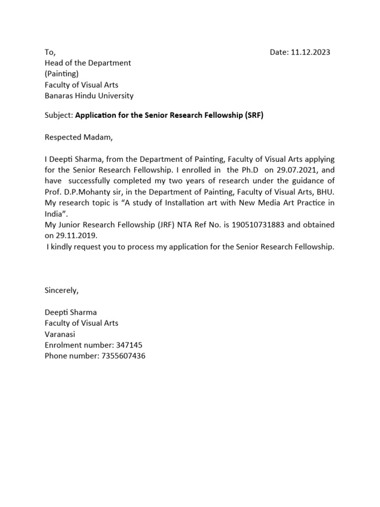 SRF Aaplication | PDF