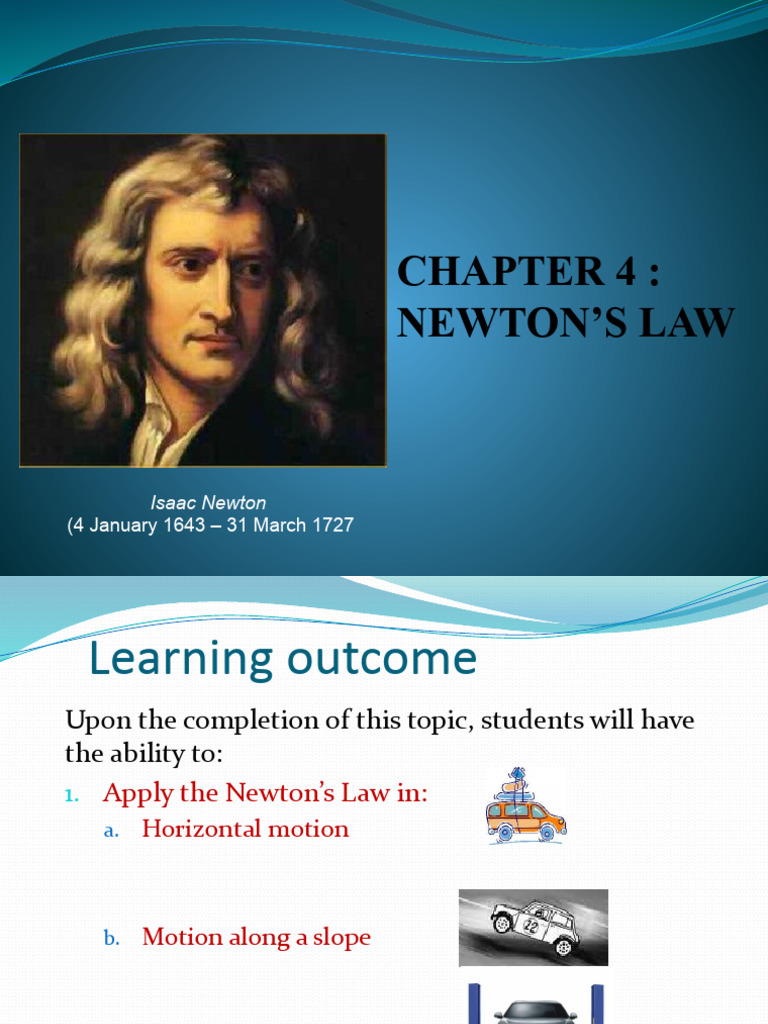 Chapter 4 Newtons Law | PDF | Force | Friction