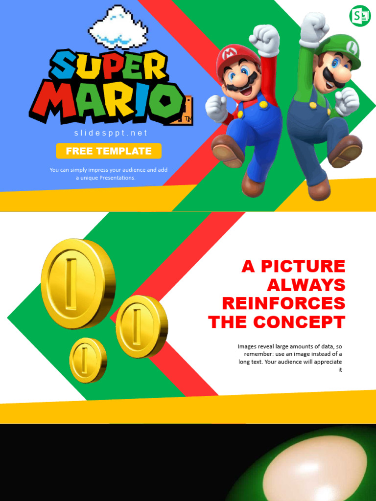 Mario Bros Template | Download Free PDF | Planets | Mars