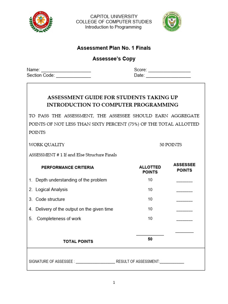ITP Final Assessment | PDF