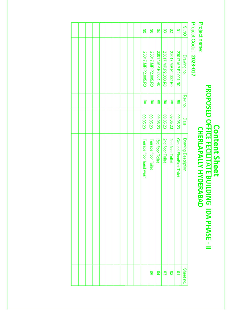 Phe List of Drawing | PDF