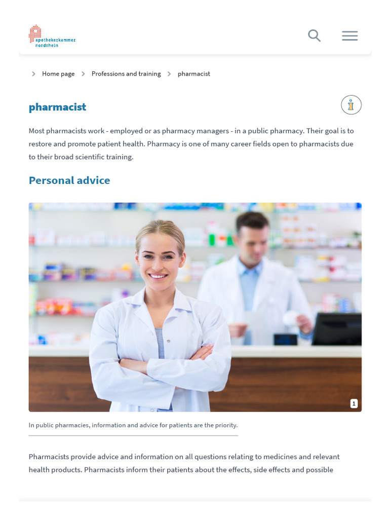 Pharmacist | PDF | Pharmacy | Pharmaceutical Sciences