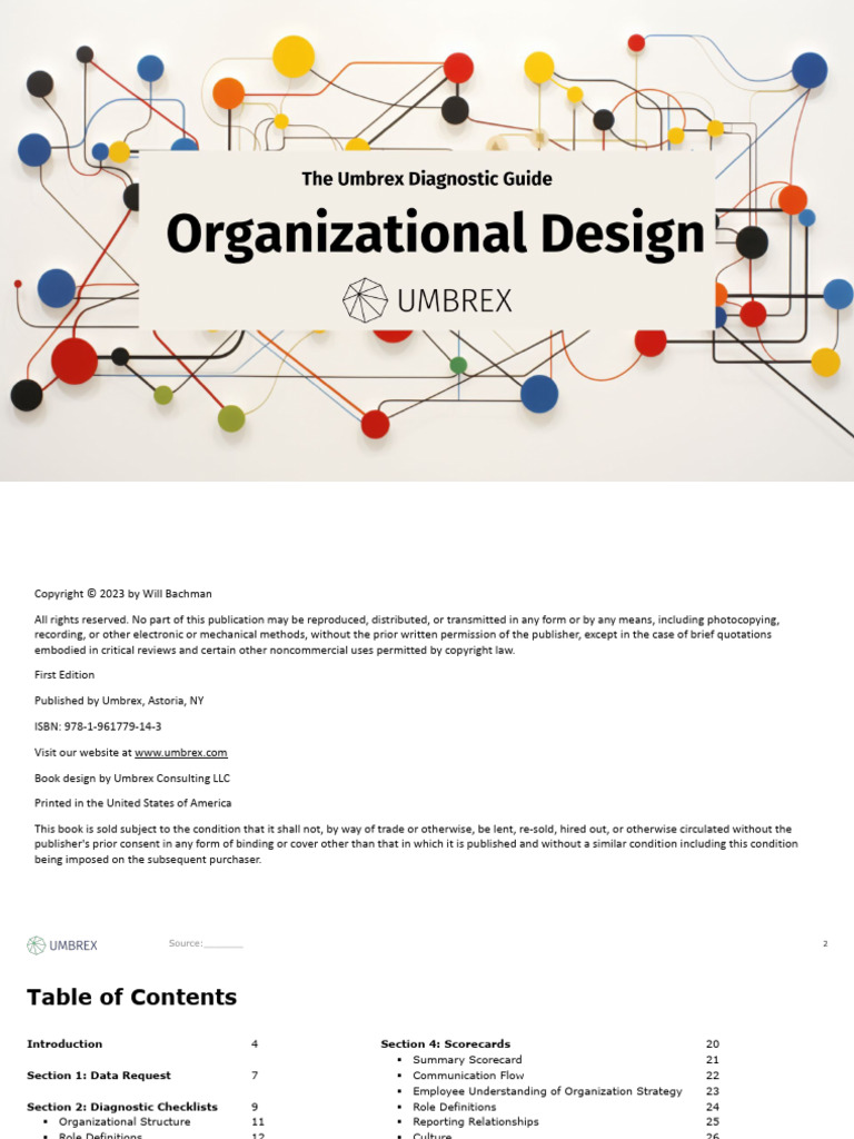 Organizational Design Diagnostic Playbook First | PDF | Performance ...
