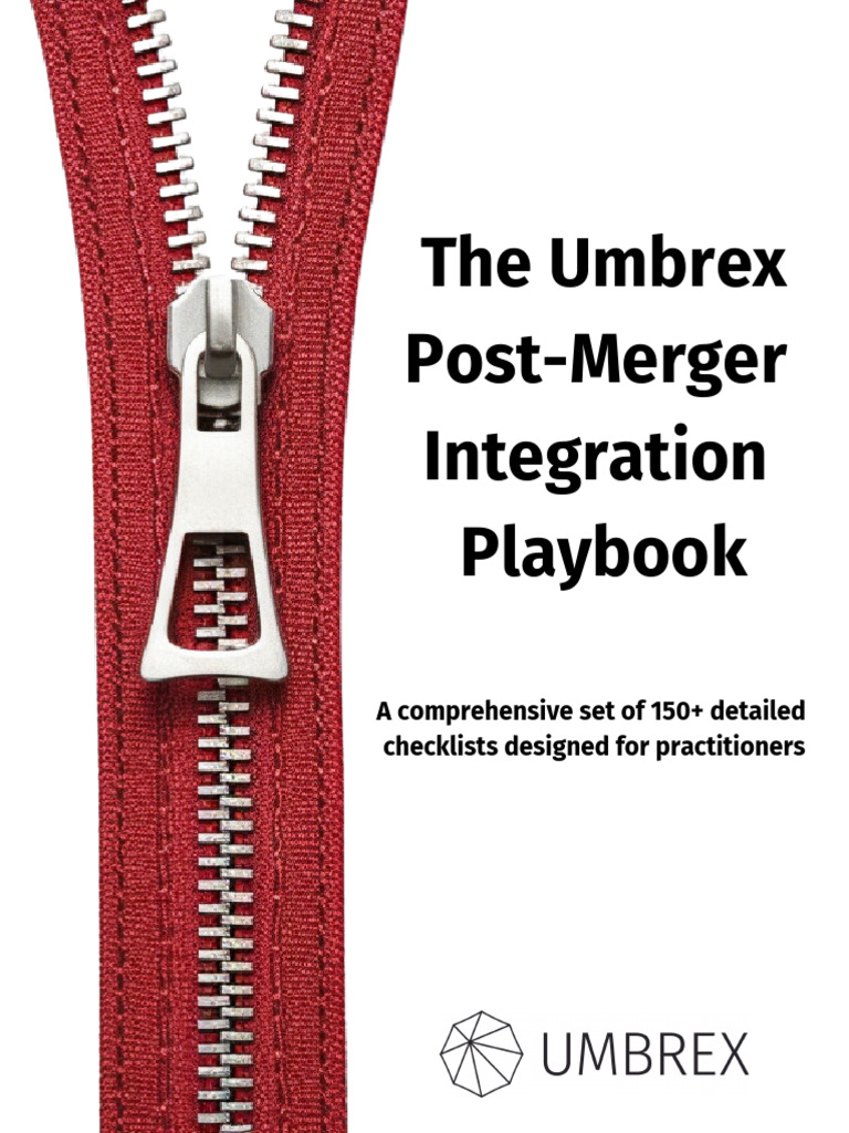 Post Merger Integration Playbook Second Edition | PDF | Mergers And ...