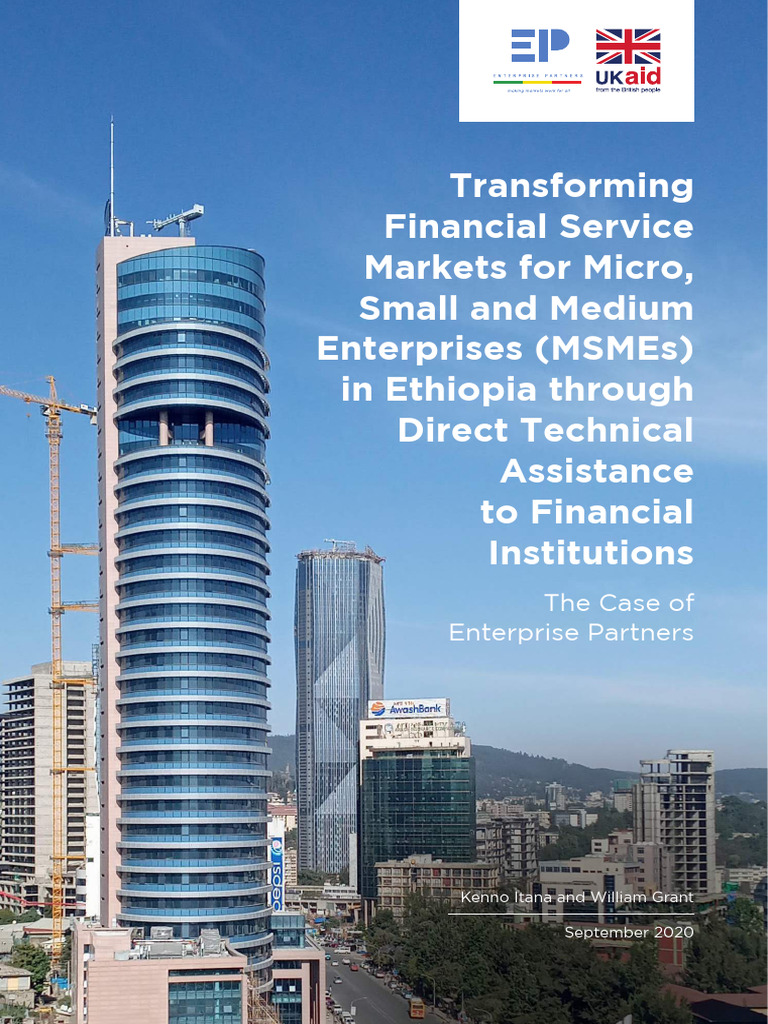 Transforming Financial Service Markets For MSMEs in Ethiopia Through ...