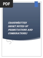 Permutations and Combinations - Formula Booklet | PDF | Line (Geometry ...