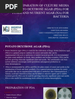 PDA Medium Preparation Guide | PDF | Agar