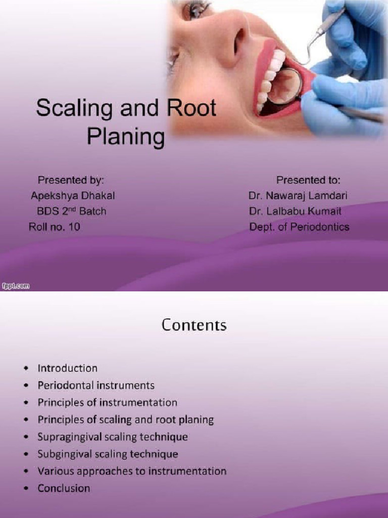 Scaling and Root Planning | PDF