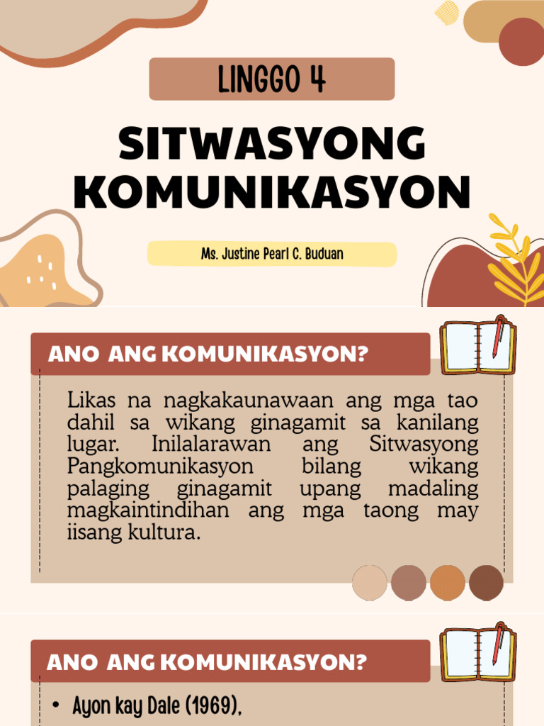 Flin01g Sitwasyong Pangkomunikasyon | PDF Flin01g Sitwasyong Pangkomunikasyon | PDF