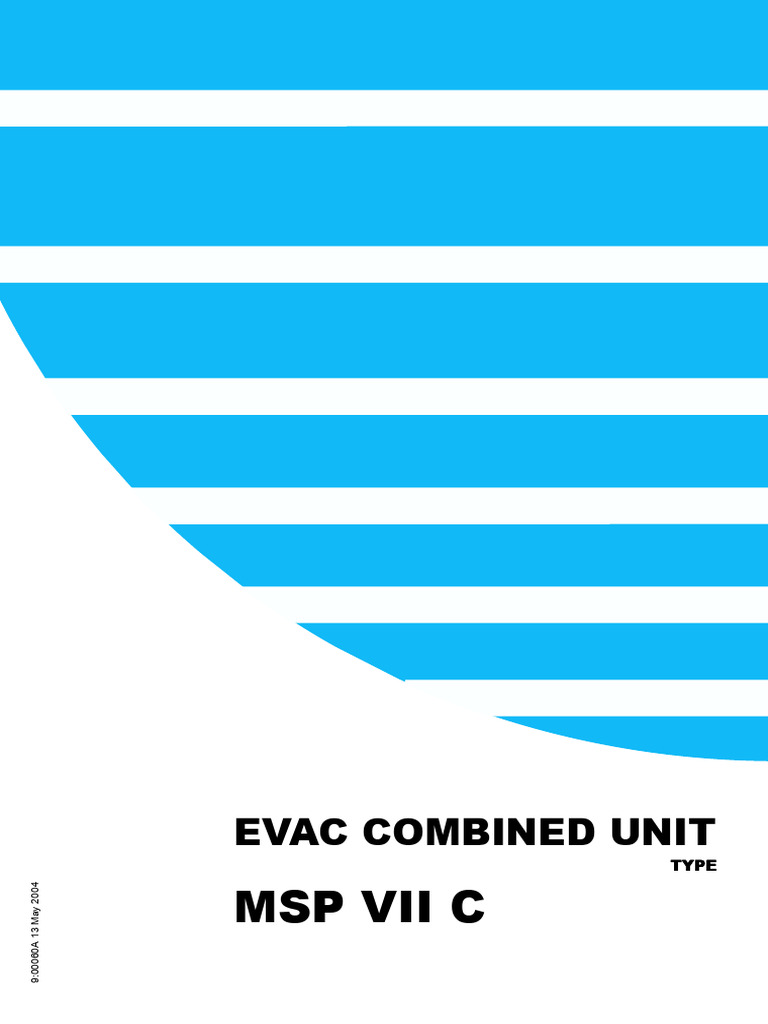 EVAC MSP VII C User Manual | PDF | Sewage Treatment | Hazards