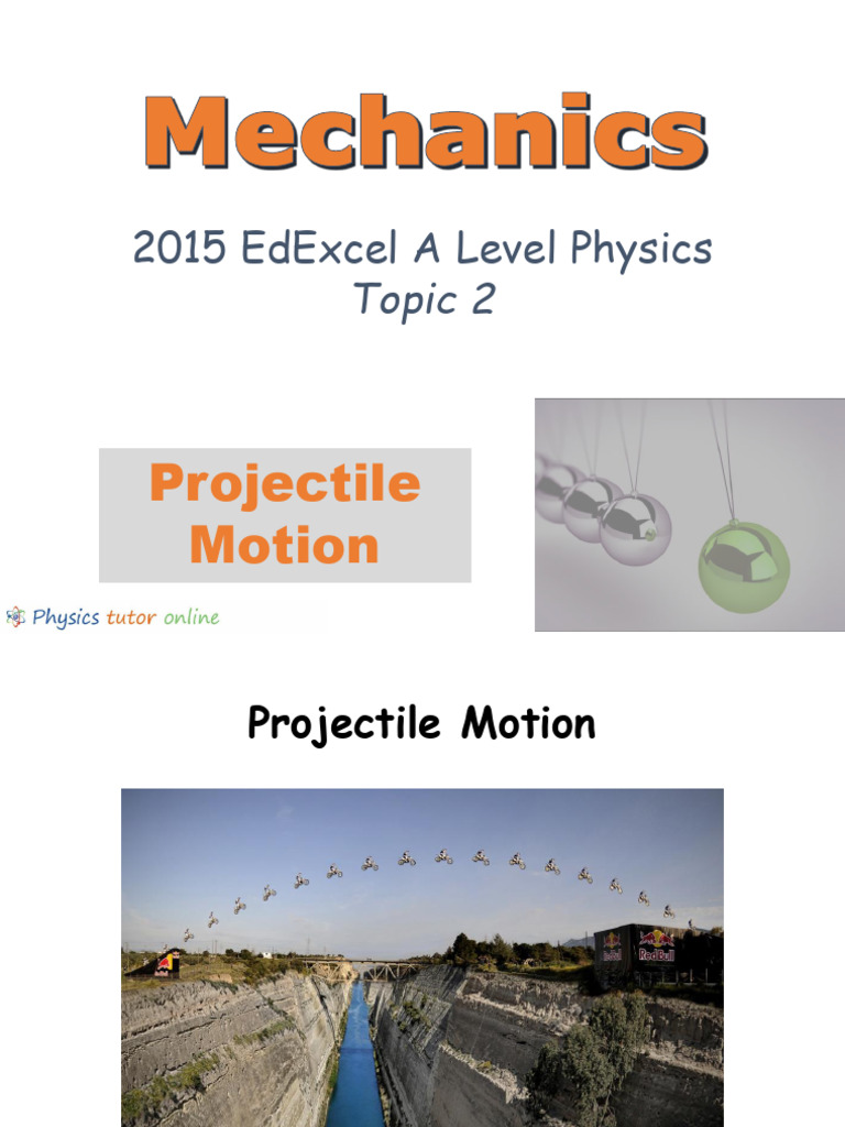 3.-Projectile-Motion-EDEXCEL | PDF | Velocity | Classical Mechanics