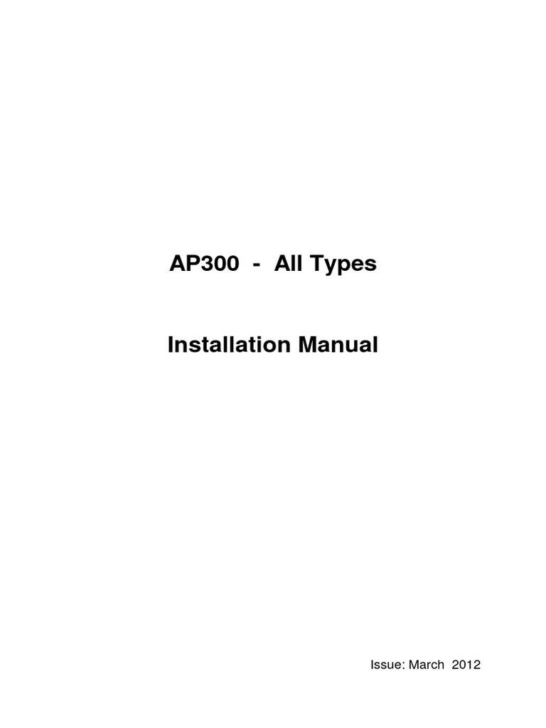 AP300 Installation Manual | PDF | Radio | Electromagnetic Interference