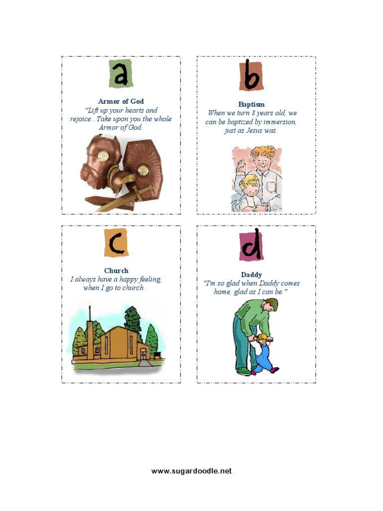 Gospel ABC Cards | PDF | Baptism | God The Father