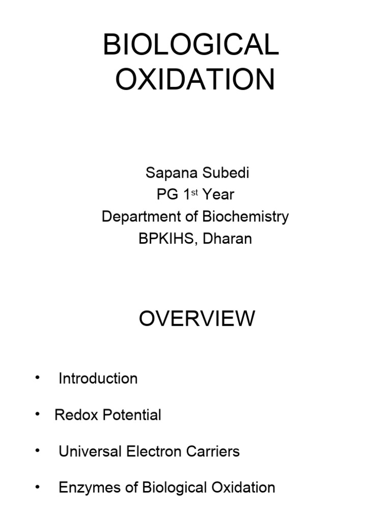 Biochemical Redox Reactions | PDF | Nicotinamide Adenine Dinucleotide ...