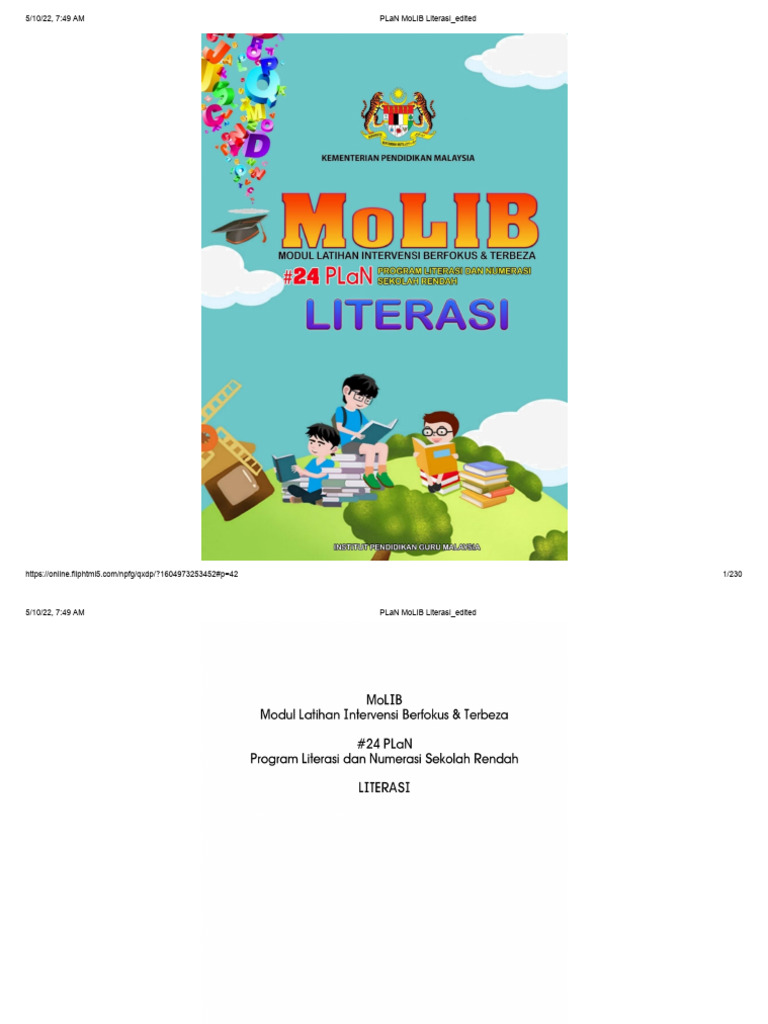 PLaN MoLIB Literasi | PDF