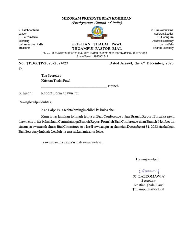 Bial KTP Report Form | PDF