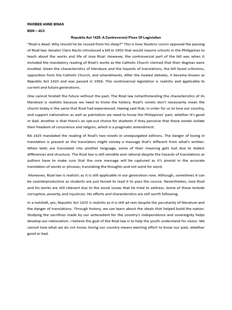 M1 Post-Task - Thought Paper - BINAS | PDF