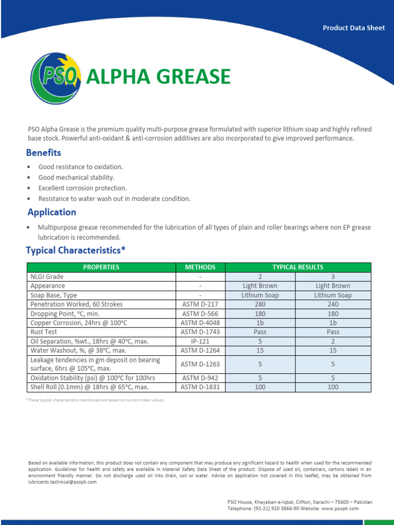 Pso Alpha Grease | Download Free PDF | Building Engineering | Secondary ...