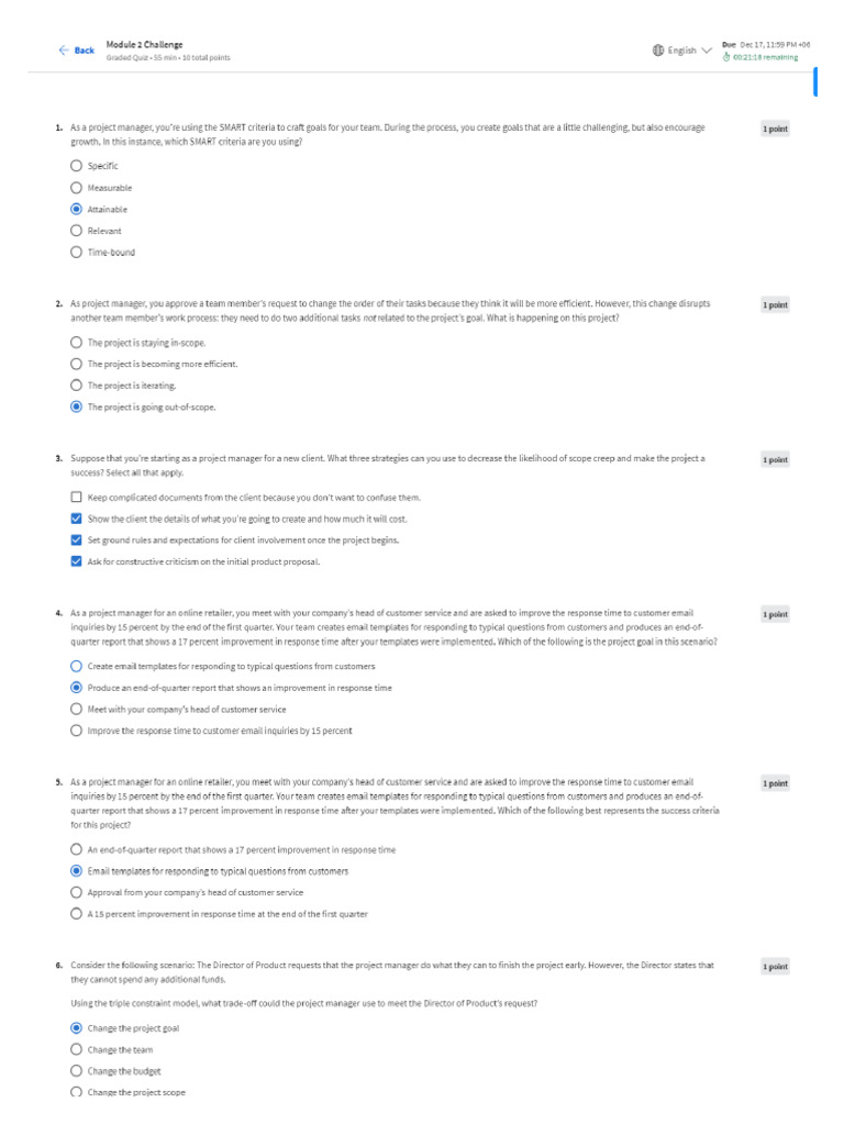 Screencapture Coursera Org Learn Project Initiation Google Exam DbyCq Module 2 Challenge Attempt ...
