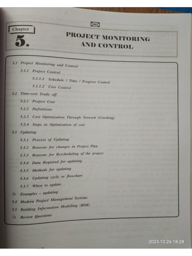 Ch-5 - Project Monitoring & Control | PDF Ch-5 - Project Monitoring & Control | PDF
